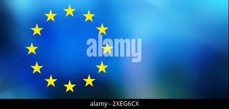 Eu europe sign abstract background panorama Stock Photo - Alamy