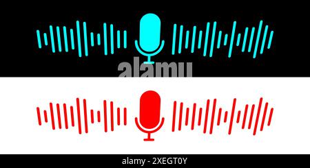 Audio player interface with sound wave, loading progress bar and buttons. Simple mediaplayer ...