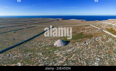 A view of the typical stone walls and fields encasing the historic ...