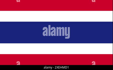 Thailand flag, vector illustration Stock Vector Image & Art - Alamy