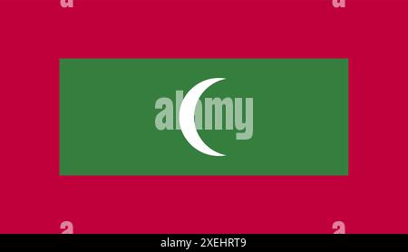 Maldives flag, vector illustration Stock Vector Image & Art - Alamy