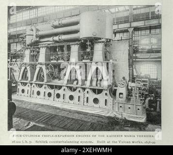 Four Cylinder triple expansion engine of the GERMAN CRUISER HERTHA ...