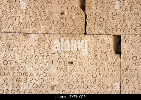 Law code of Gortyn Stock Photo - Alamy