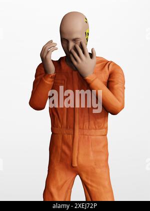 3d render of car crash dummy on isolated background Stock Photo - Alamy