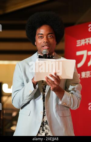 Tokyo, Japan. 28th June, 2024. Japan's basketball national team member ...