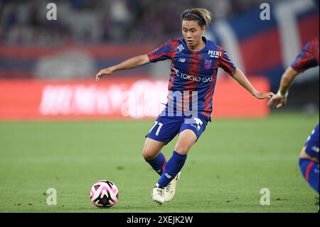 Tokyo, Japan. 26th June, 2024. Hokkaido Consadole Sapporo's Toya Nakamura during the 2024 J1 ...
