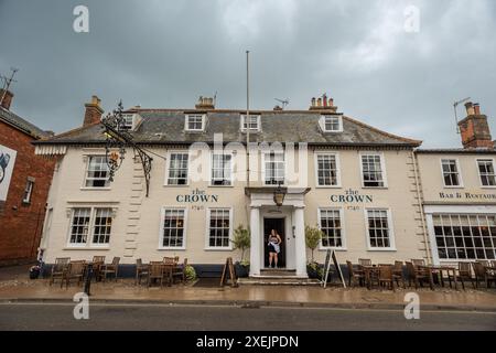 Southwold, June 21st 2024: The Crown pub in the High Street Stock Photo ...