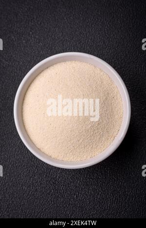 Semolina wheat grains are white in raw form Stock Photo - Alamy