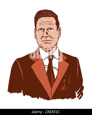 Portrait of Keir Starmer, british politician, leader of Labour Party ...