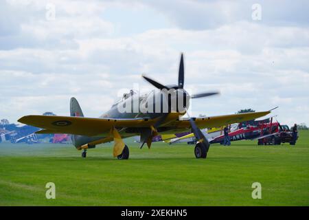Hawker Fury, G-CBEL, SR611, at Sywell, Northamp Stock Photo - Alamy