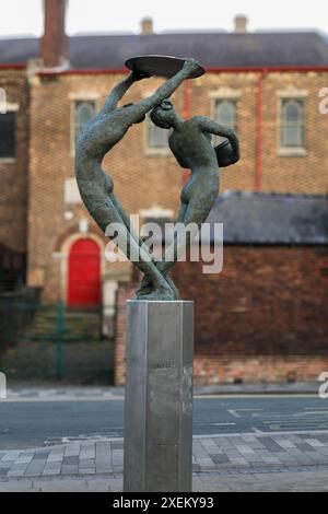 Light of the City sculpture by David Annand in front of entrance to ...