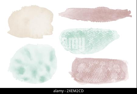 Pastel Watercolor blots backgrounds bundle Stock Vector Image & Art - Alamy