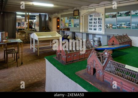 Interior of the prison museum at Merksplas near Hoogstraten, province ...