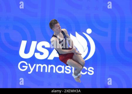 June 27, 2024: Gymnast Shane Wiskus during the 2024 U.S. Olympic Trials ...