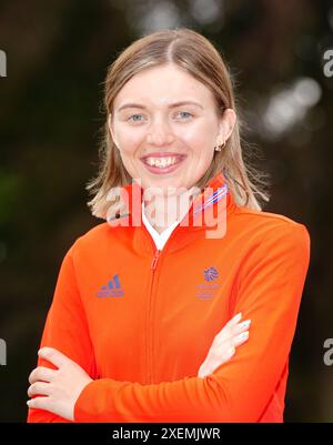 Lucy Hall during the Team GB Paris 2024 shooting team announcement at ...