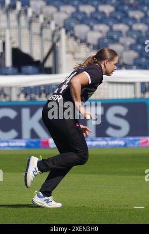 Chester le Street, 26 June 2024. Hannah Rowe batting for New Zealand ...