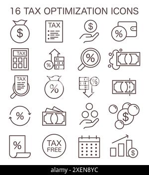 Calculator, Bookkeeping icon sign. Set from sixteen multi-colored glass ...