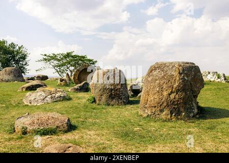 Laos, Xiangkhouang province, Phonsavan, the Plain of Jars (UNESCO World ...