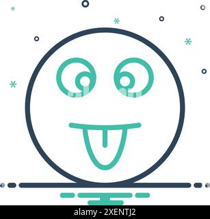 Icon for crazy,mad Stock Vector Image & Art - Alamy