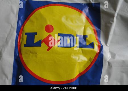 Copenhagen/ Denmark/29 June 2024German lidl grocery store in danish ...