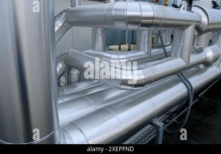Air conditioning pipes. Hotel Stock Photo - Alamy