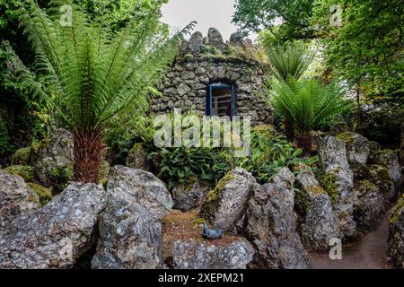 The Shell House, Bicton Park Botanical Gardens, Devon Stock Photo - Alamy