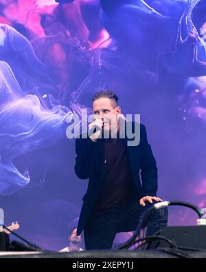 The american singer Corey Taylor performed at Danish Copenhell festival ...