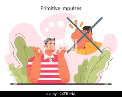 Emotional suppression. Calm and controlled behaviour without strong ...