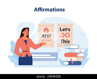 Positive affirmation. Personal growth. Optimistic mindset, self ...