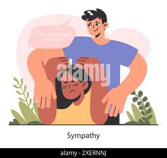 Empathy. Deep understanding of emotions, sympathy and compassion ...