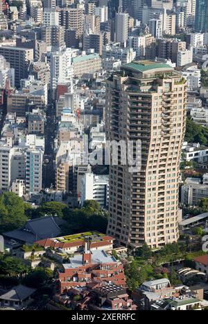 The Moto-Azabu Hills Apartment building in Azabu, Tokyo, Japan Stock ...