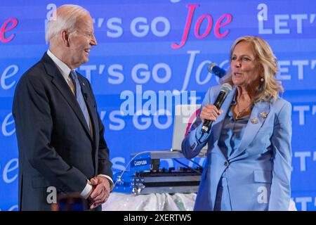 Former President Joe Biden and former first lady Jill Biden introduced ...