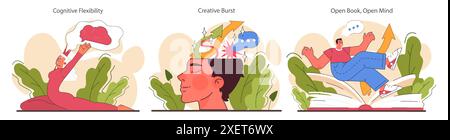 Open-mindedness set. The ability to accept new ideas and concepts ...