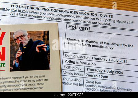 Poll Card or Polling Card for the 2024 general election in the ...