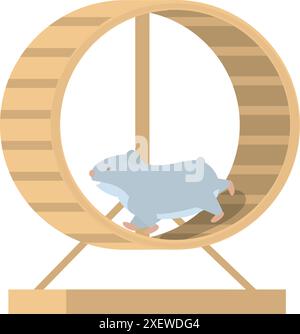 Hamster is running in its wheel for its daily workout. Cute hamster ...