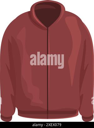 Simple red jacket laying flat with a front view. Red jacket laying flat ...