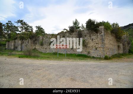 Kargi Han Caravanserai, located in Antalya, Turkey, was built during ...