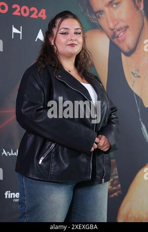 Bea de OT attends the Manuel Carrasco concert at Estadio Santiago ...