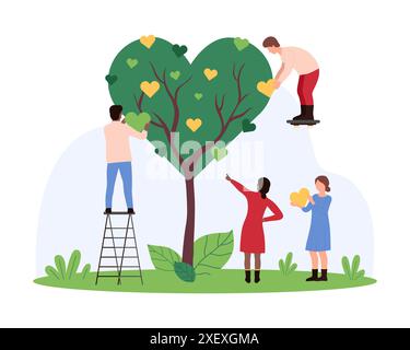 Environmental volunteers isolated cartoon vector illustration. Teenager ...
