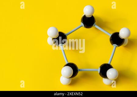 Science concept: atoms with chemical bonds. Molecular DNA structure ...