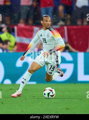 Leroy Sane #19 of Germany drives the ball forward during the 2026 FIFA ...