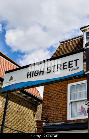Ruislip High Street, Borough of Hillingdon, London, England, U.K Stock ...