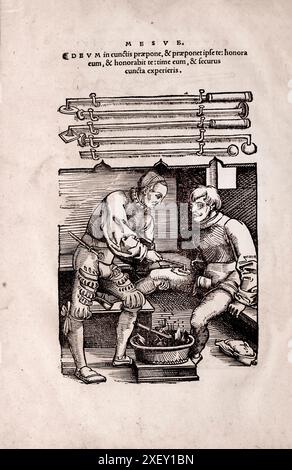 The 16th century illustration of surgery and surgical operations in the ...