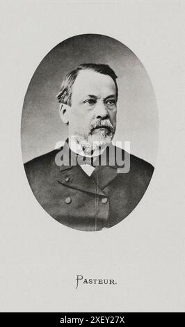A portrait of Louis Pasteur, the renowned French microbiologist and ...