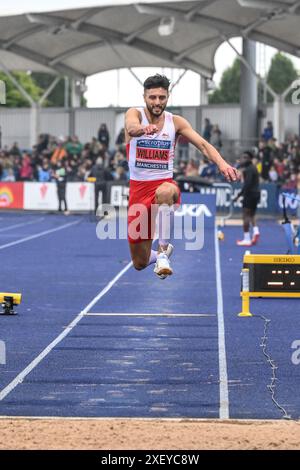 Benjamin Williams in the Men's Triple Jump during day two of the ...