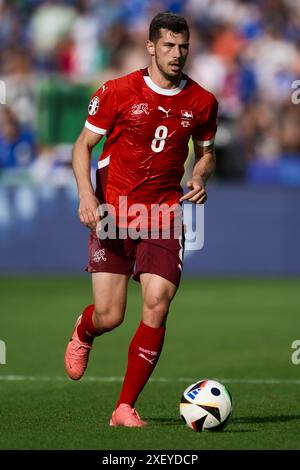 Remo Freuler of Switzerland in action during the Uefa Euro 2024 quarter ...