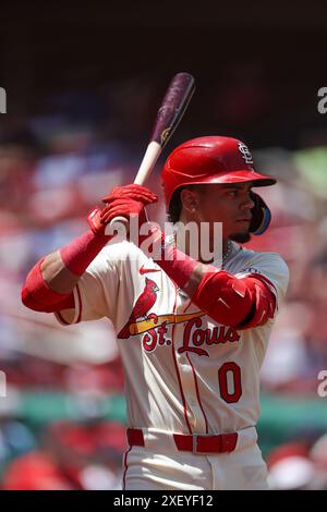 St. Louis Cardinals' Masyn Winn in action during a baseball game ...