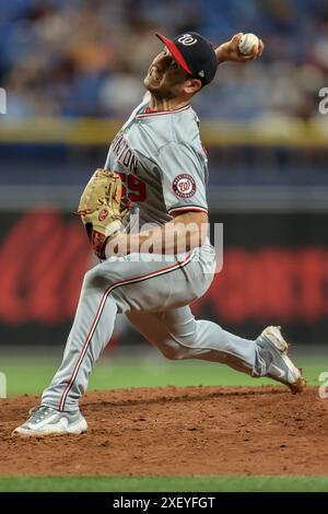 St. Petersburg, FL: Washington Nationals first baseman Luis García Jr ...