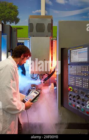 Cryogenic machining. Increases the life of the cutting tool and double ...