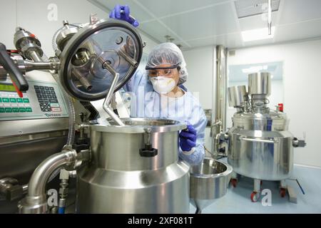 Mixer for the manufacture of creams and gels pilot batches, Clean room ...